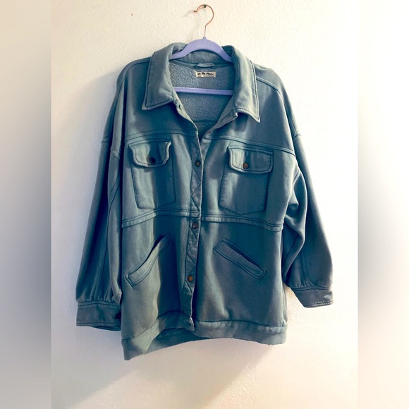 Free People | Jackets & Coats | We The Free Ruby Oversized Shirt Jacket ...